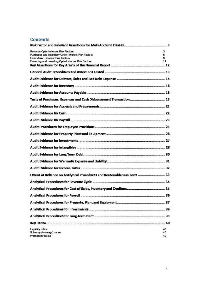 Audit & Assurance exam critical file – AAA CA ANZ | StudyLast