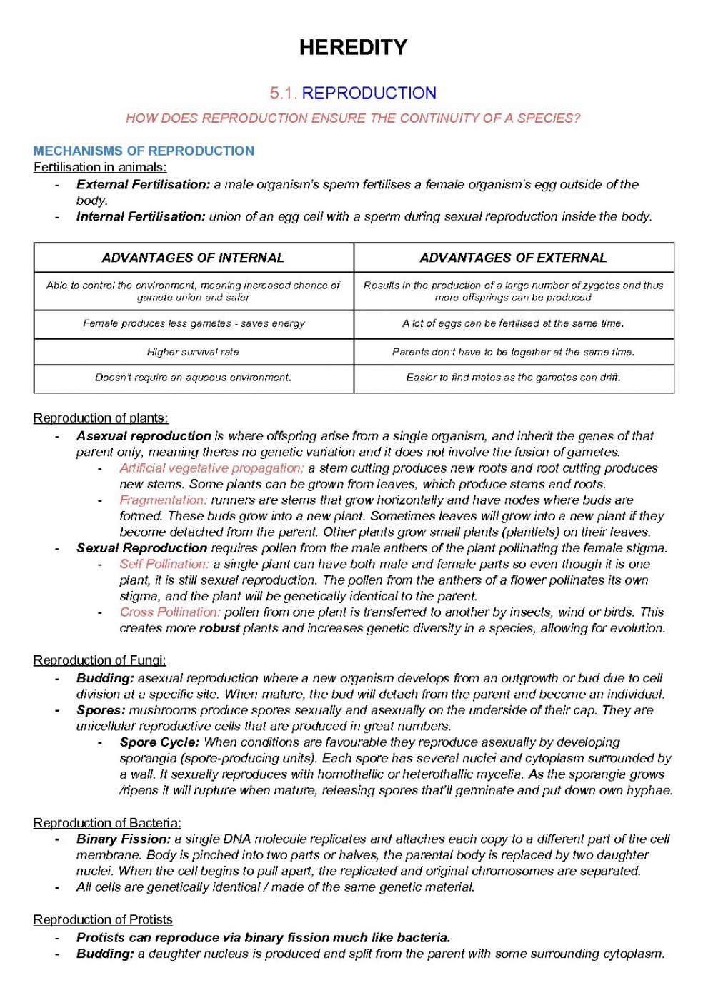 HSC Biology Year 12 complete notes | StudyLast