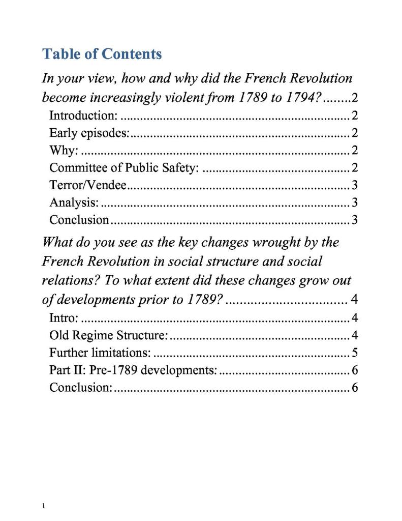 Notes for Old Regime and Revolution: France, 1750-1815 (HISTORY 224) at ...