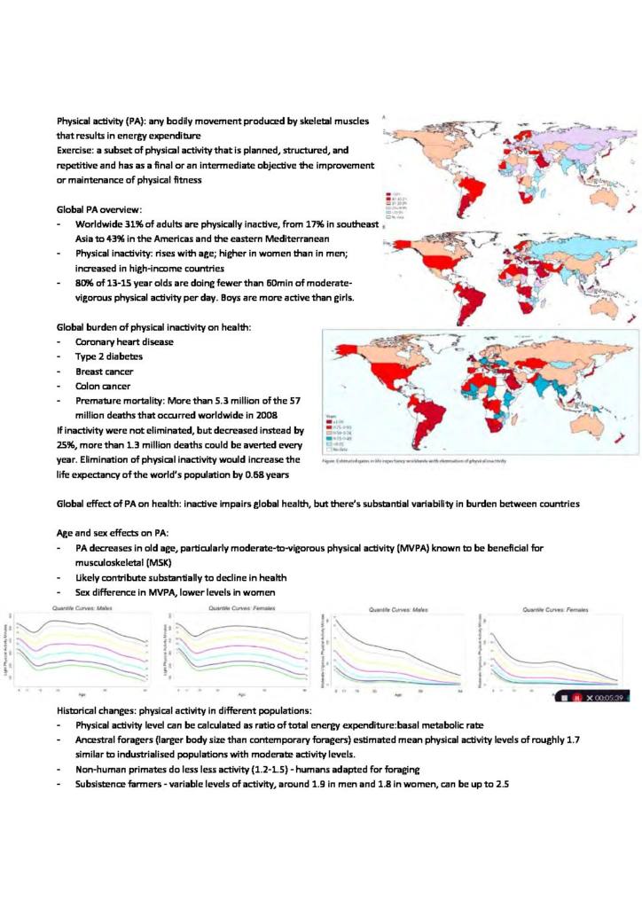 Physical Activity and Health (BSc Human Physiology) complete lecture ...