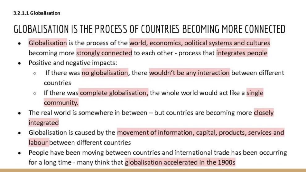 AQA A Level Geography: Global Systems and Global Governance notes ...