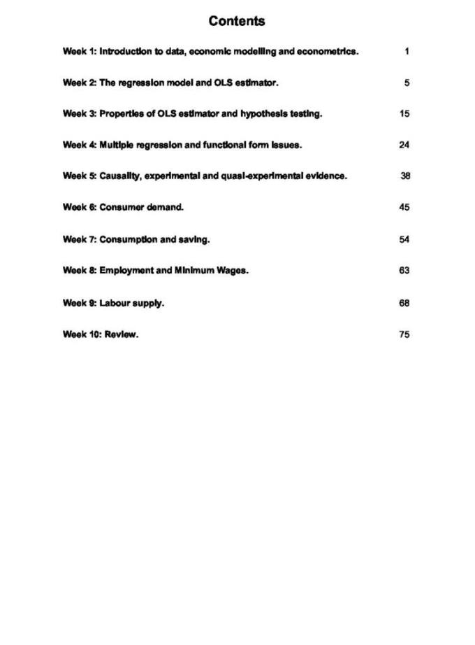 Notes for Applied Economics (ECON0004) at University College London ...