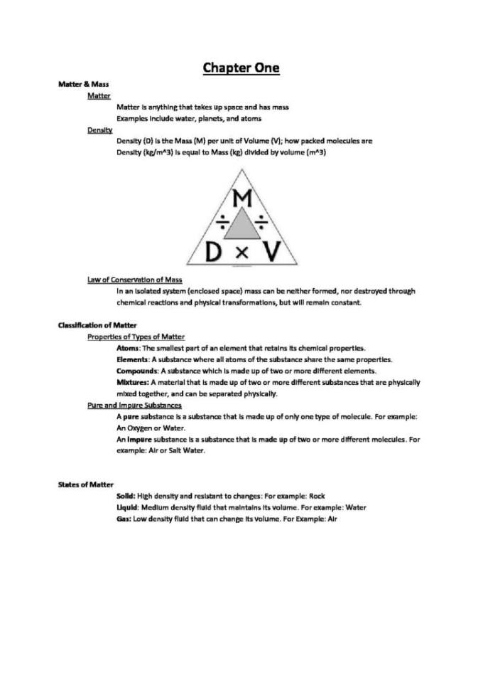 Notes for Chemistry - IB MYP 4 and 5 (CHEM MYP4&5) at International ...