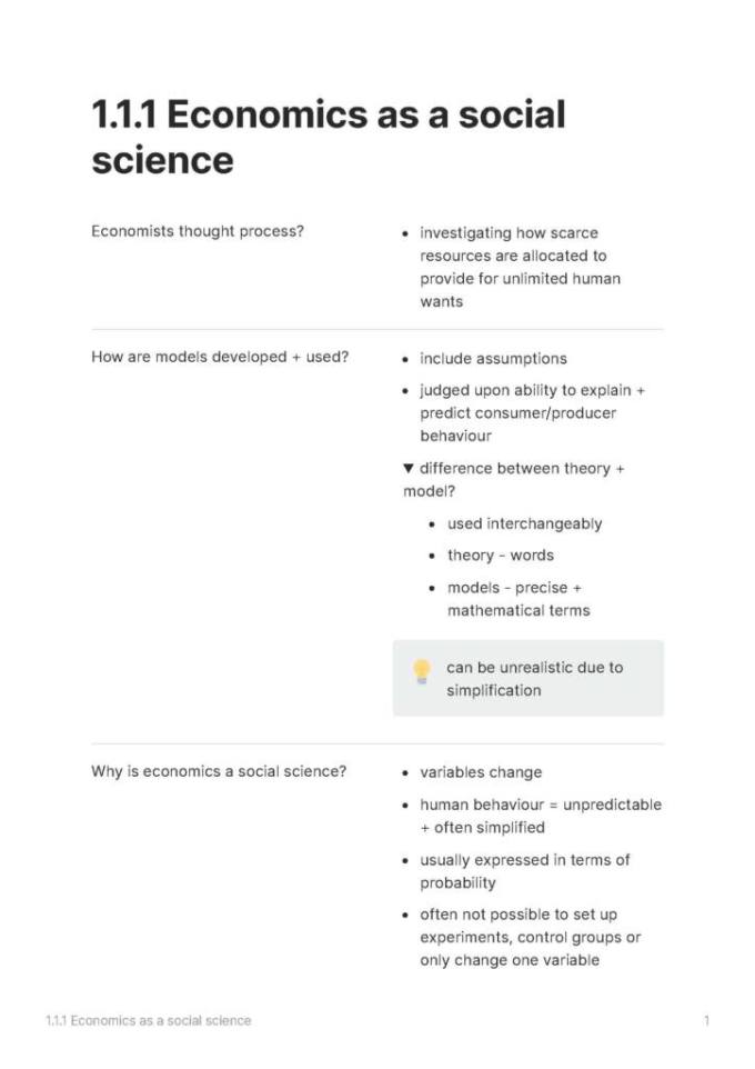 Edexcel A Level Economics A: Introduction to markets and market failure ...
