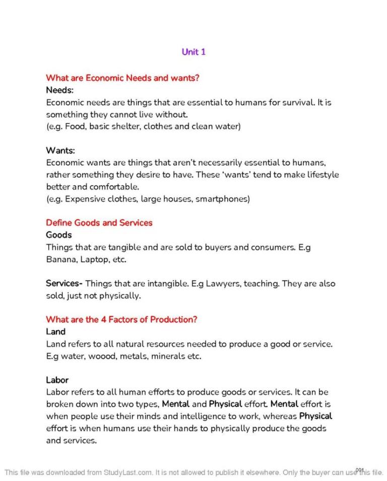 Notes for Business - IB MYP 4 and 5 (BUS MYP4&5) at International ...