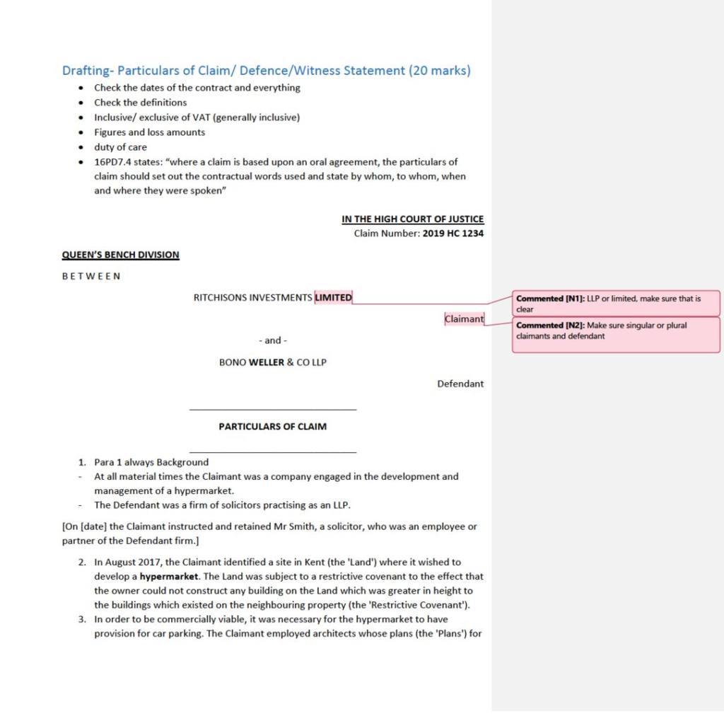 Notes for LPC Civil Litigation (LPC-CL) at BPP University | StudyLast