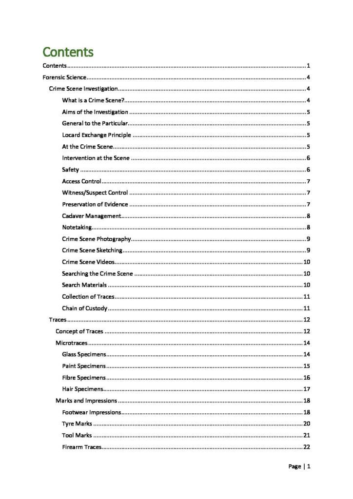 Principles of Forensic Science (65242) full course notes | StudyLast