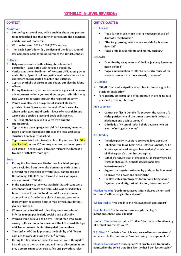 Notes for English Literature B A Level (7717) at AQA (GCE) AS and A ...