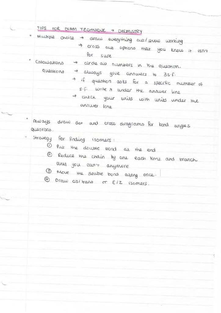 Notes for Chemistry A - A Level (H432) at OCR (GCE) AS and A Level ...