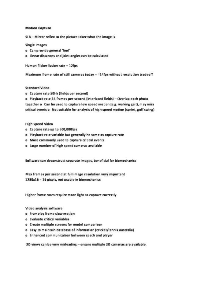 Notes for Biomechanical Principles (SSEH3355) at University of Western ...