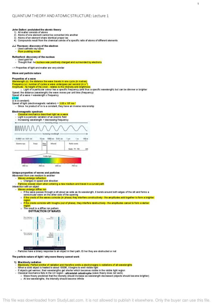 General Chemistry 2 (CHEM 120) full notes for final exam | StudyLast