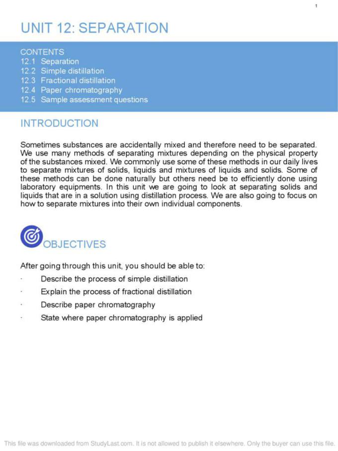Chemistry – Cambridge IGCSE Combined Science notes | StudyLast
