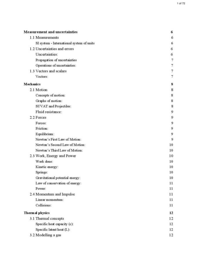 IB Physics HL full summary notes with Astrophysics option | StudyLast
