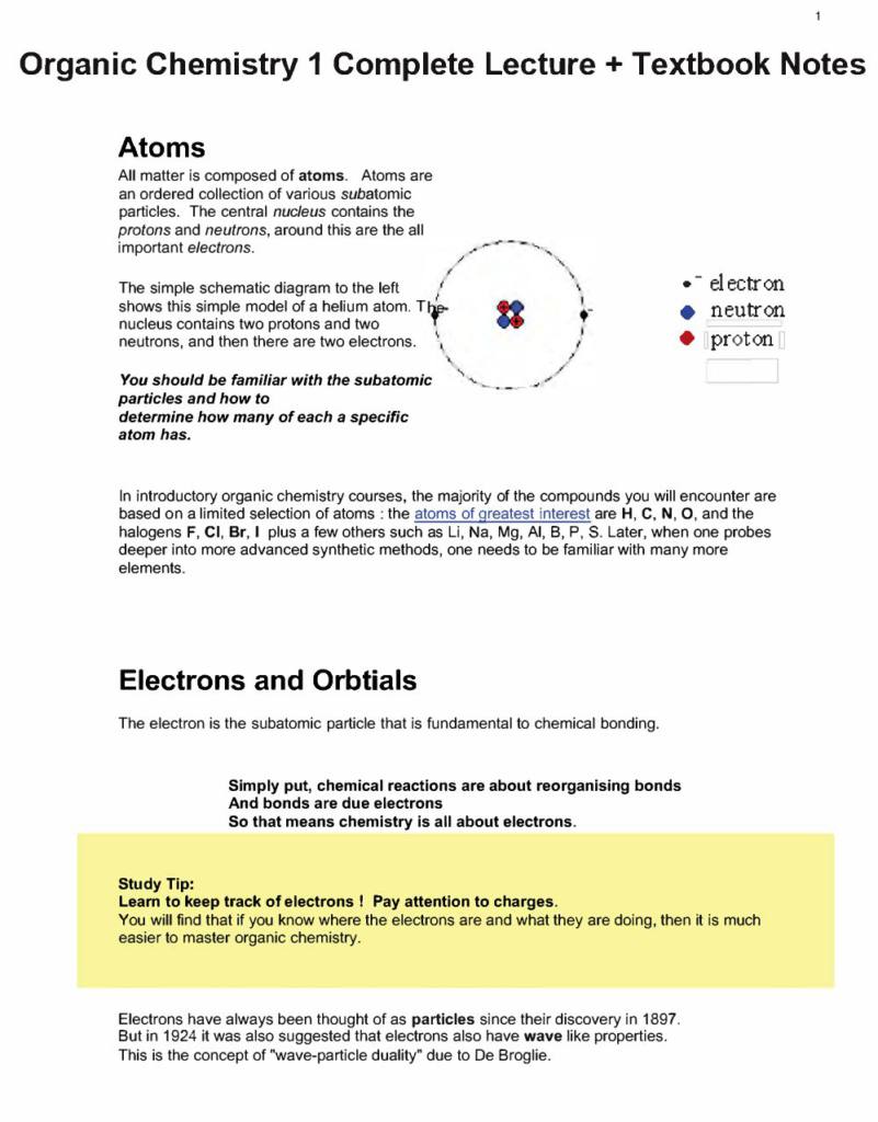 Notes for Organic Chemistry I (CHEM 3511) at Brooklyn College | StudyLast