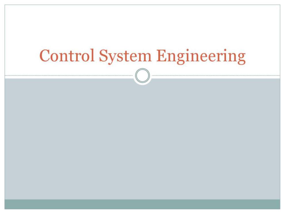 Notes for Control System Engineering (KNL3353) at Universiti Malaysia ...
