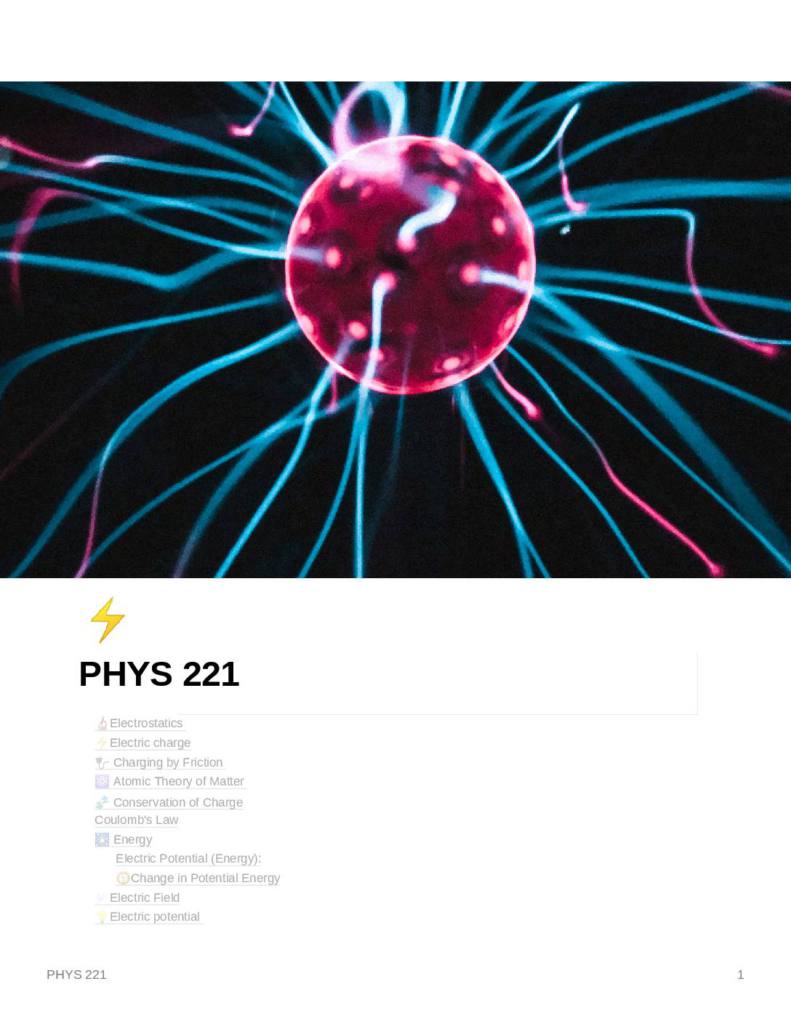 Notes for General Physics (PHYS221) at Purdue University | StudyLast