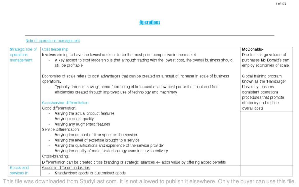 Business Studies (HSC) full notes for all syllabus points | StudyLast