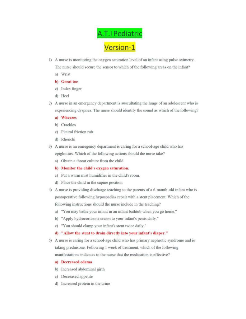 Notes for ATI Maternal Newborn Nursing at Assessment Technologies ...