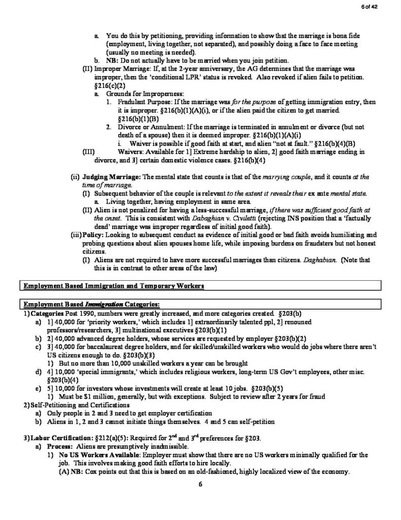 Notes for Immigration Law (LAW-LW.11322) at New York University (NYU ...