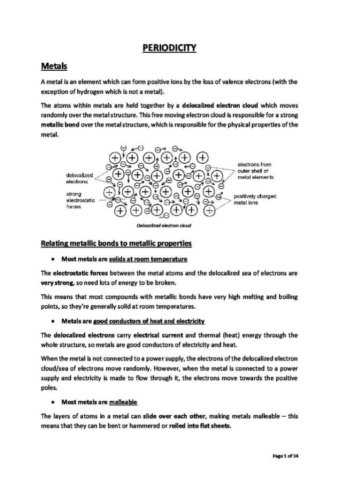 Notes for Edexcel IGCSE Chemistry (4CH1) at Edexcel International GCSEs ...
