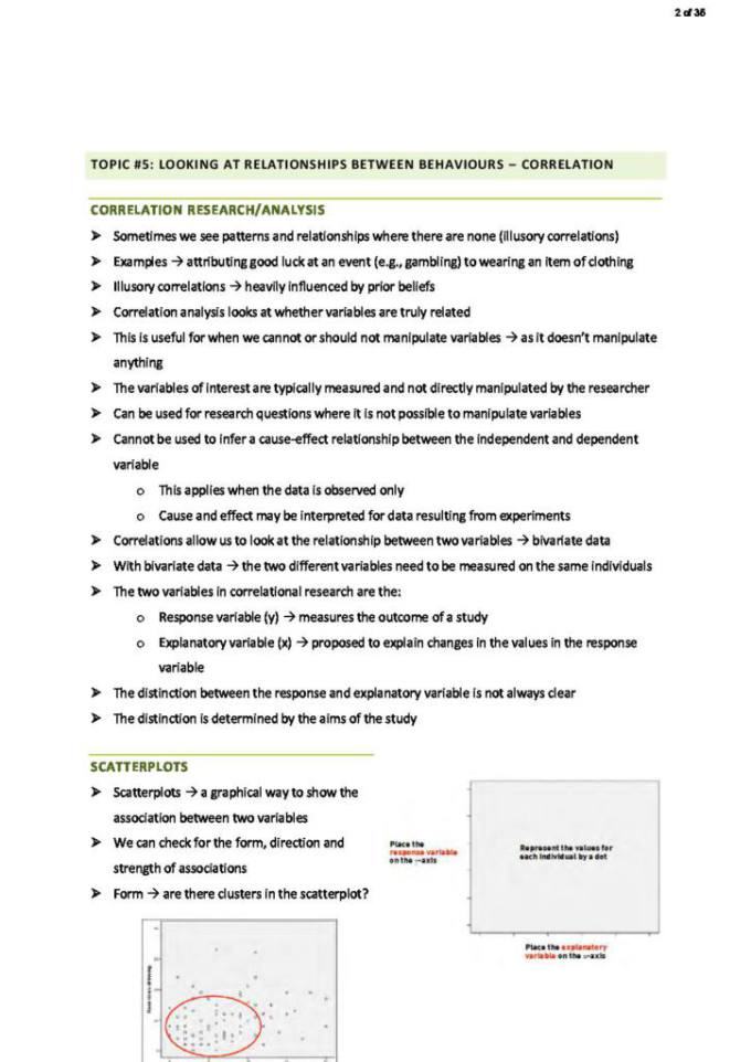 Notes for Research Methods and Statistics in Psychology (1003PSY) at ...