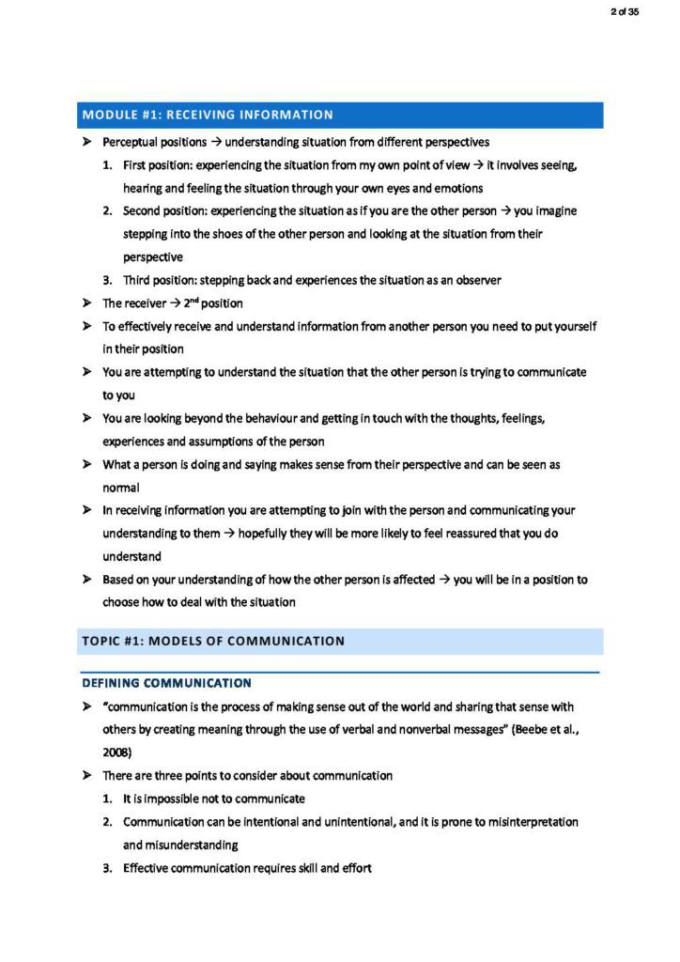 Notes for Interpersonal Skills (1008PSY) at Griffith University | StudyLast