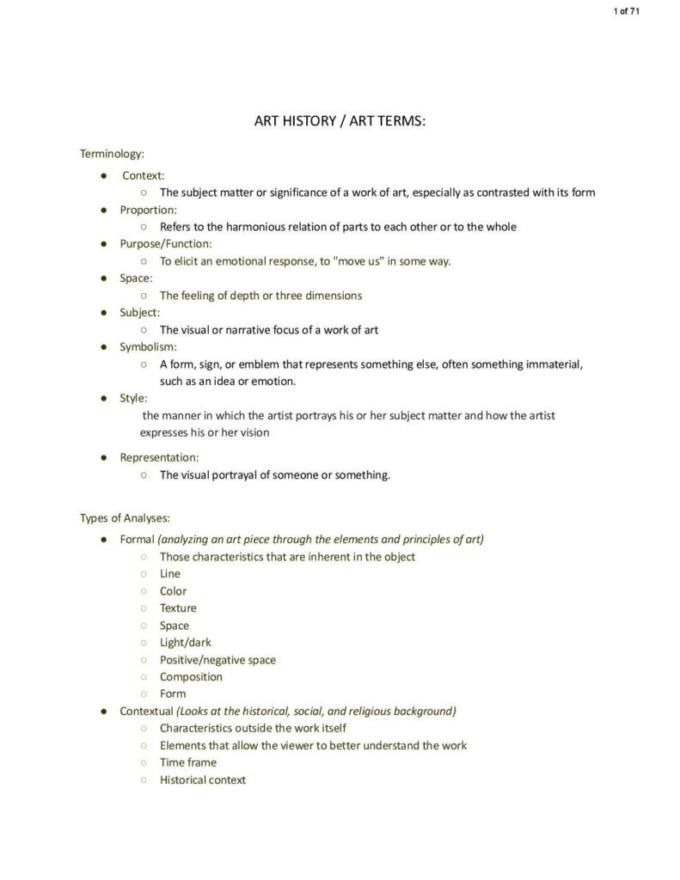 Notes for History of Art from the Renaissance (ARTH 2720) at University ...