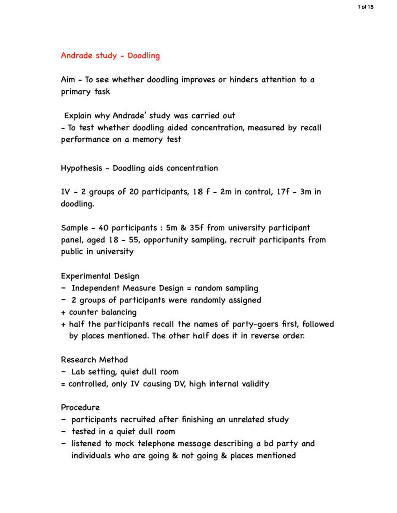 Cognitive (CI AS Level Psychology) summary notes | StudyLast