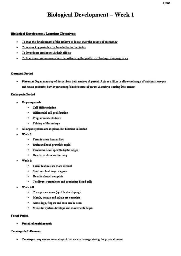Notes for Child and Adolescent Development (HPS202) at Deakin ...
