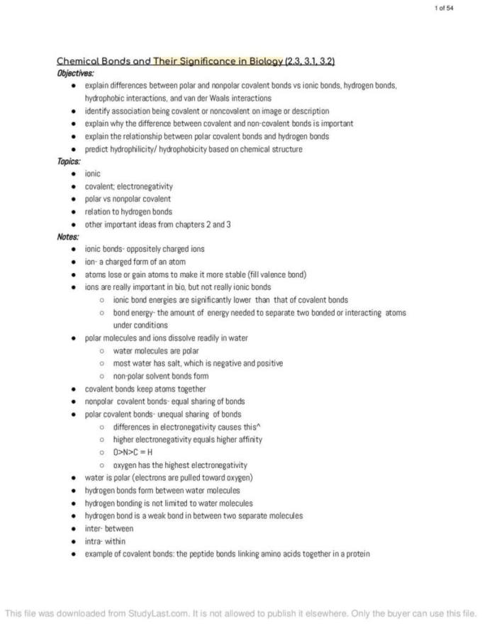 Notes for Introduction to Biology with Laboratory: Cell Biology ...