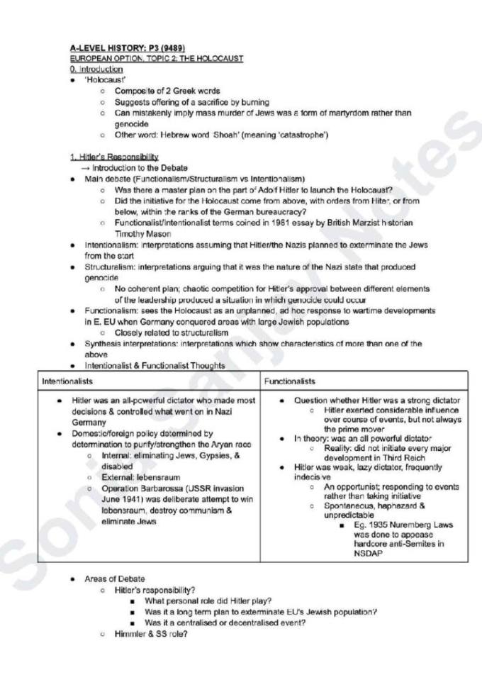 Notes for History (9489) at Cambridge International (GCE) AS and A ...