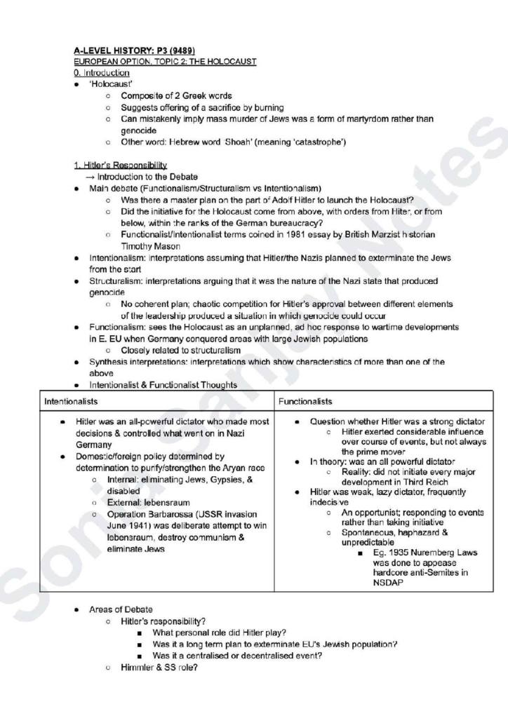 Notes for History (9489) at Cambridge International (GCE) AS and A ...