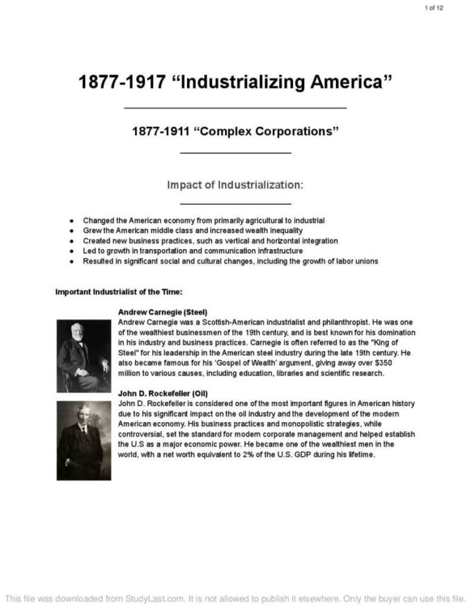 AP US History (1877-1917) exam notes | StudyLast