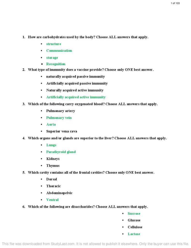 ATI TEAS 7 Exam 300 questions with answers | StudyLast