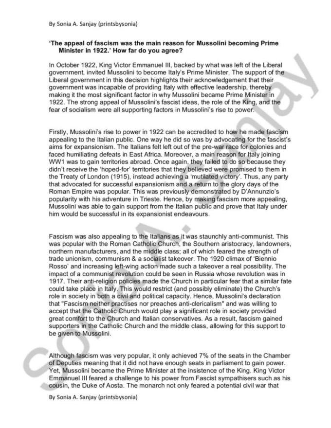 Notes for History (9489) at Cambridge International (GCE) AS and A ...