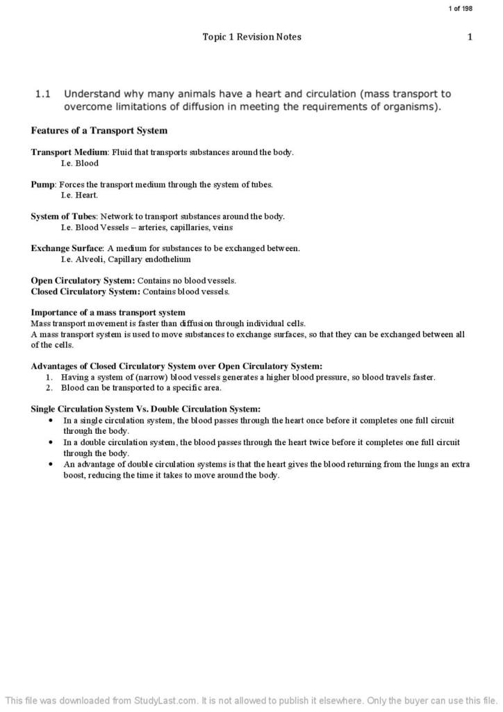 Edexcel Biology A (Salters-Nuffield) AS and A Level complete notes ...