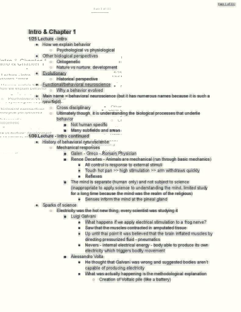 Notes for Brain & Behavior (PSYC 273) at University of Nebraska–Lincoln ...