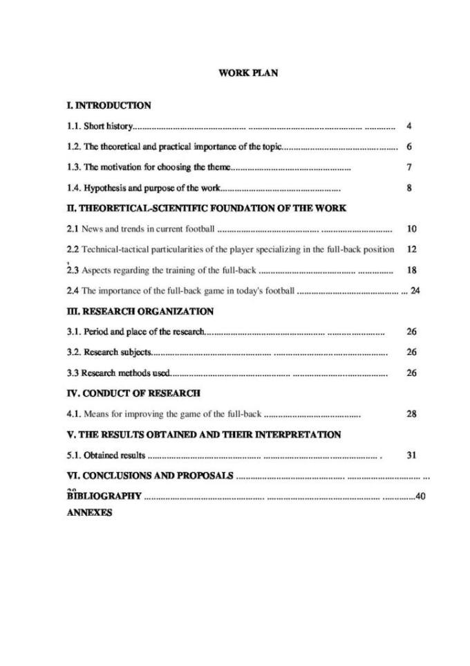 Position of Fullback in a Division C Team research | StudyLast