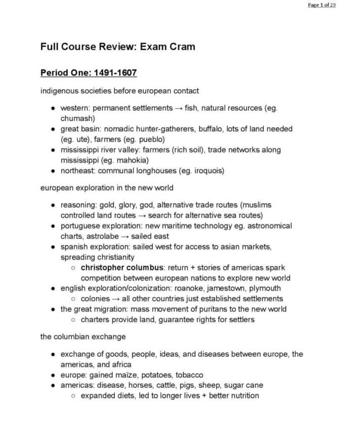 APUSH (AP United States History) exam cram | StudyLast