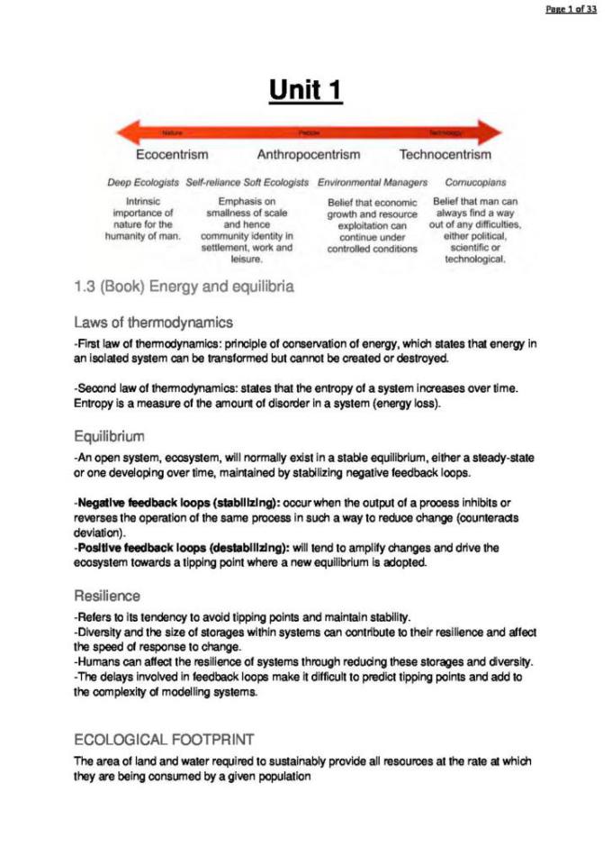 Environmental Systems and Societies (IB ESS) full notes | StudyLast