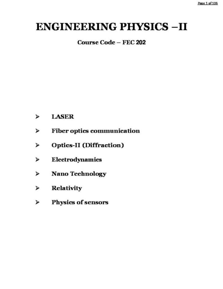 Engineering Physics II (FEC202) all important questions | StudyLast