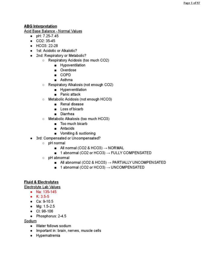 NCLEX-RN crash course notes | StudyLast