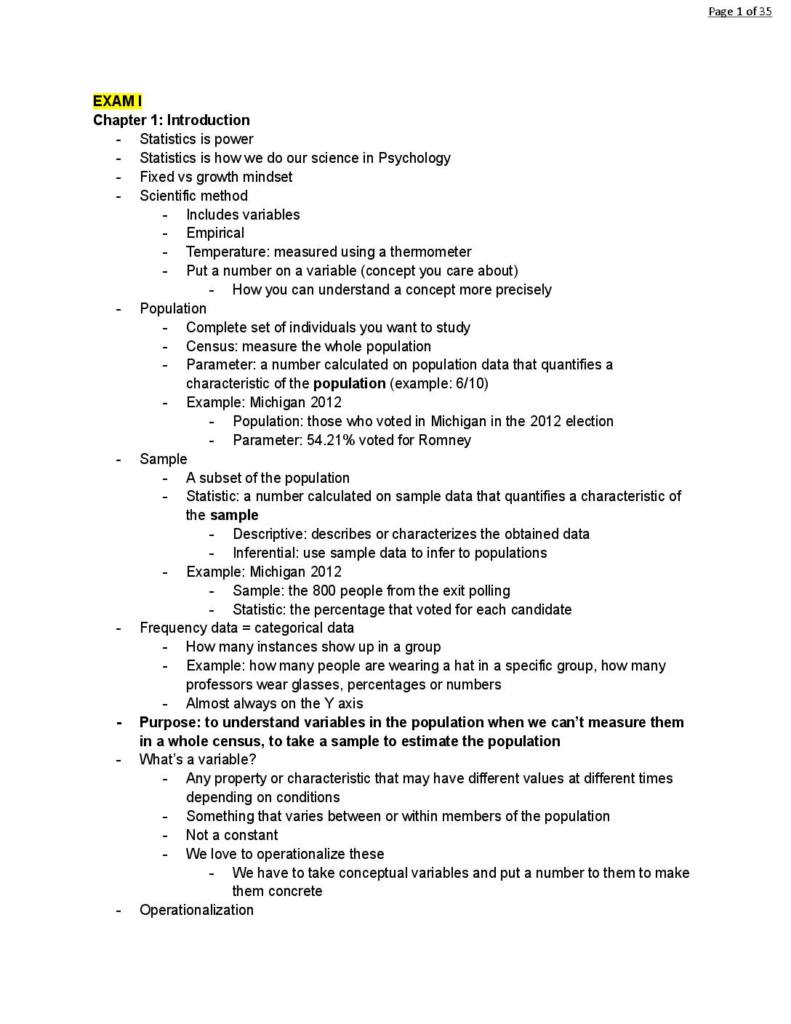 Notes for Psychological Science 2: Research Methods in Psychology (PSYC ...