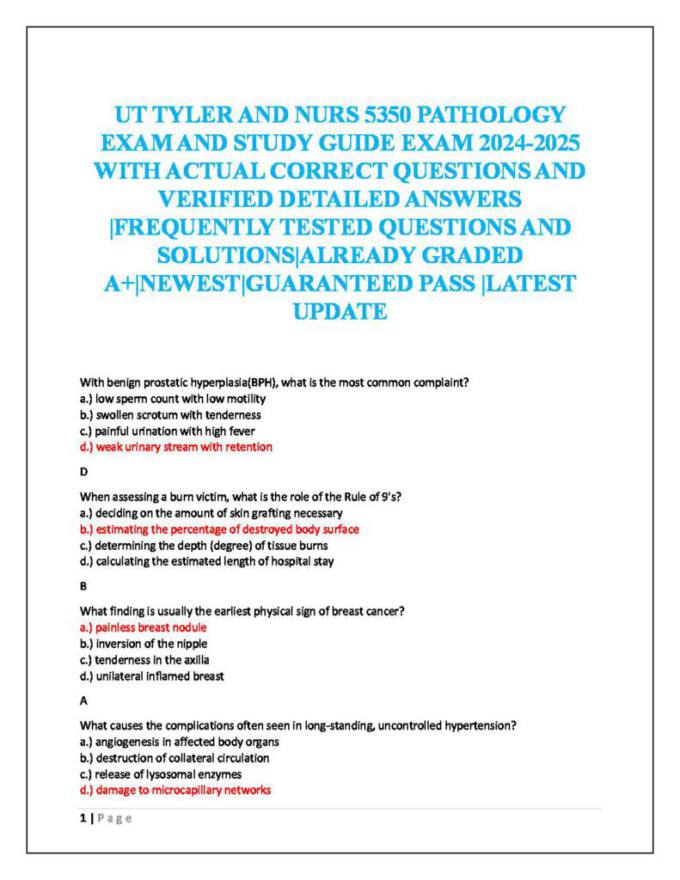 Notes for Advanced Pathophysiology (NURS 5350) at University of Texas ...